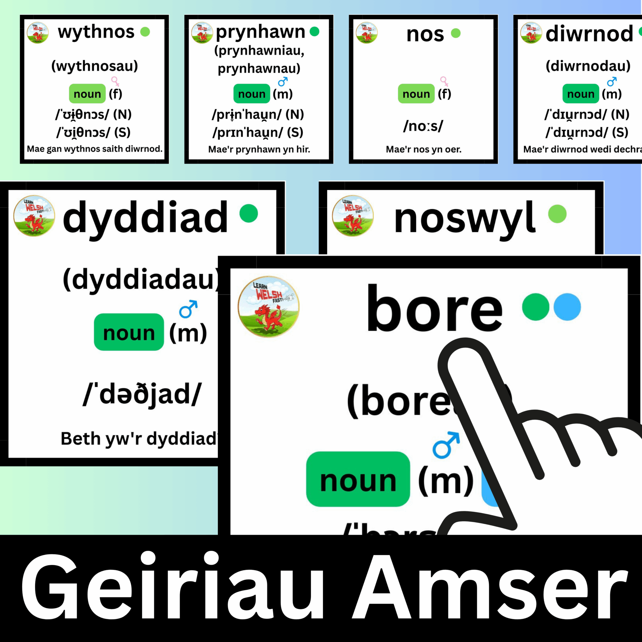 3.15: Geiriau Amser (Time Words) - LEARN WELSH FAST! Free Lessons Online